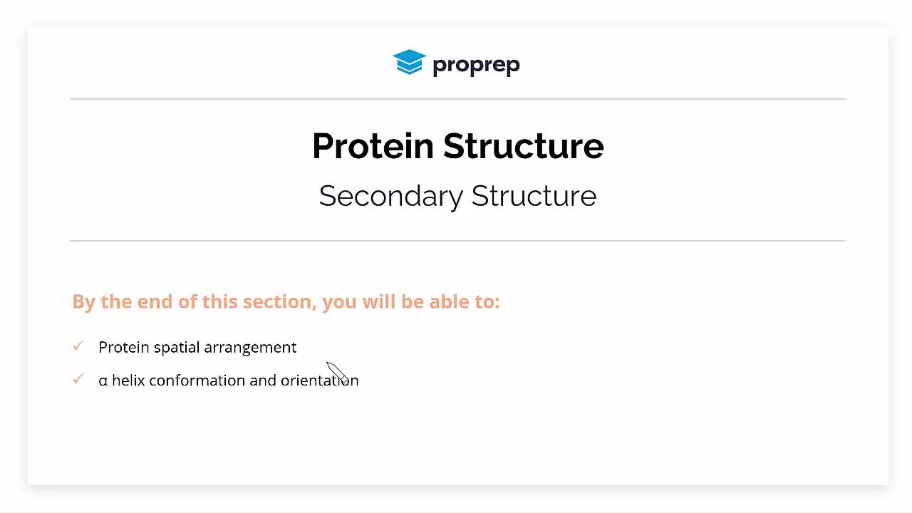 Which Of These Illustrates The Secondary Structure Of A Protein